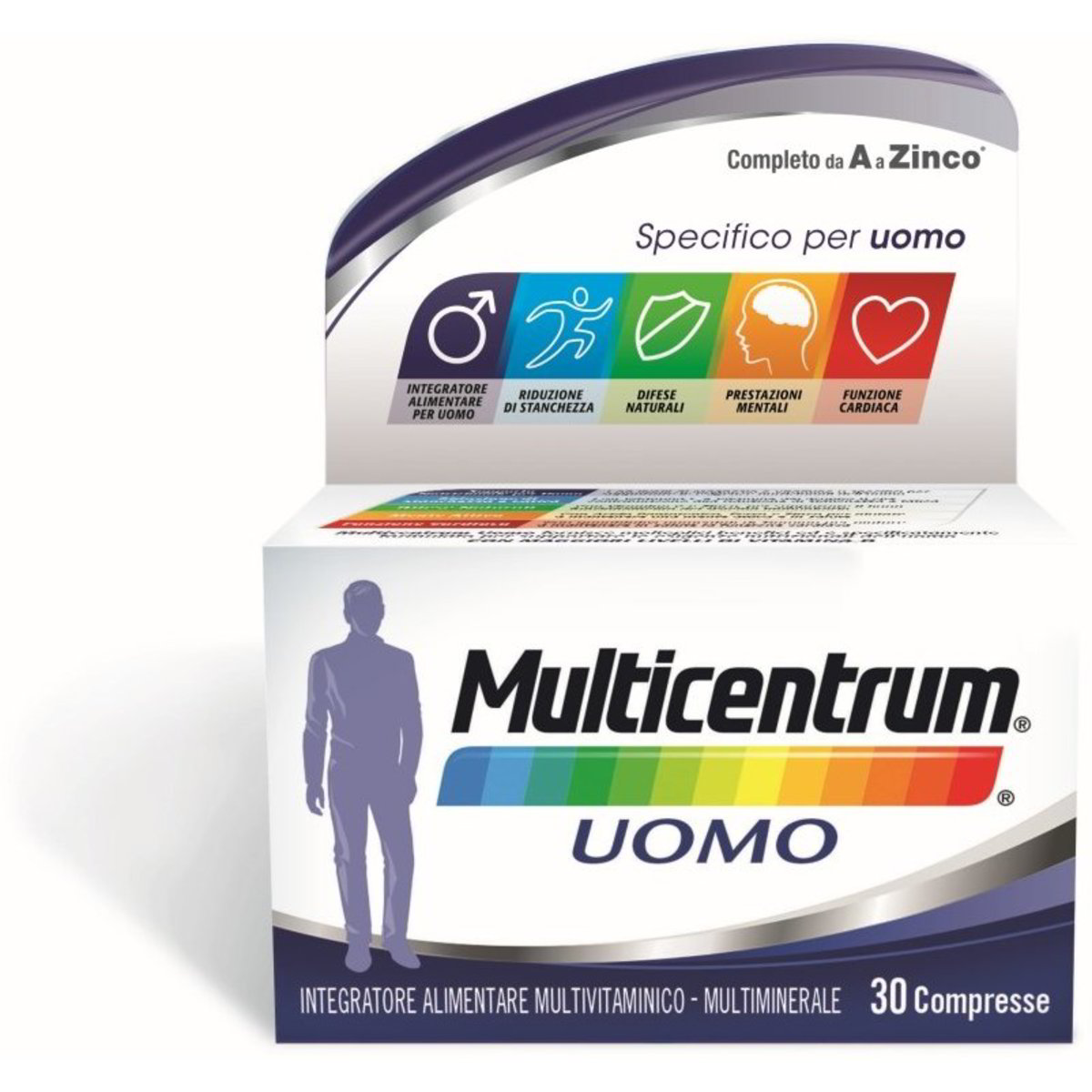 Integratore alimentare multivitaminico uomo x30 MULTICENTRUM 116 G ...