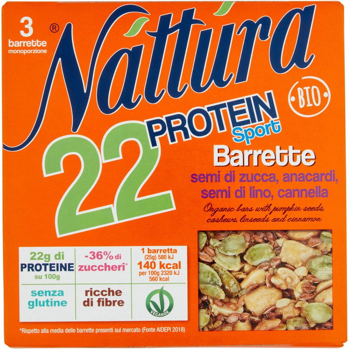 Barrette proteiche sport NATTURA 3 X 25 G - Coop Shop
