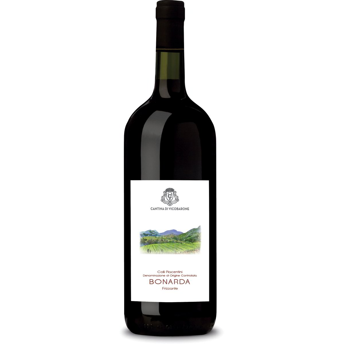 Vino rosso bonarda secco frizzante DOC piacentini CANTINA DI VICOBARONE ...