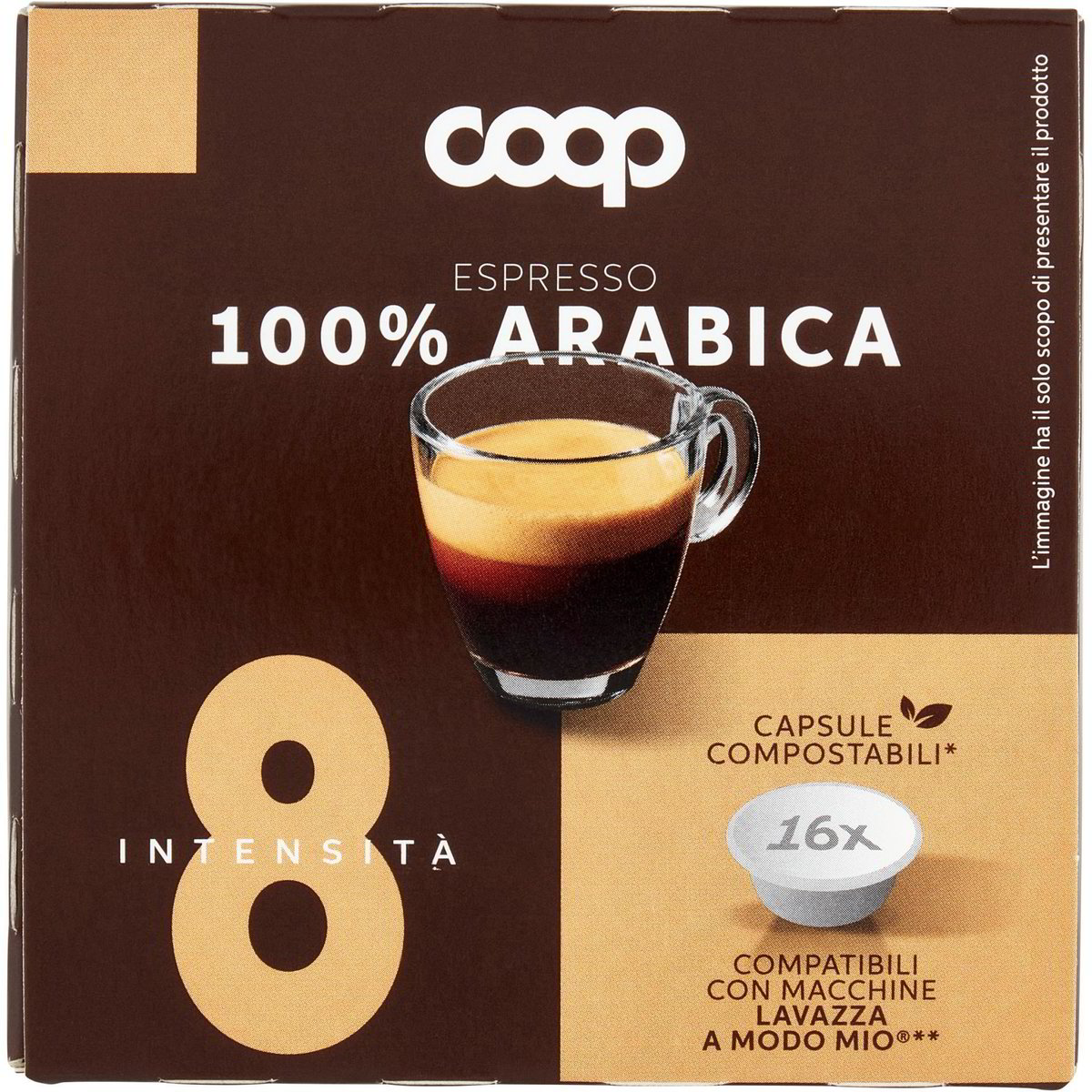 Capsule caffè espresso 100% arabica x16 COOP - LAVAZZA A MODO MIO 120 G ...
