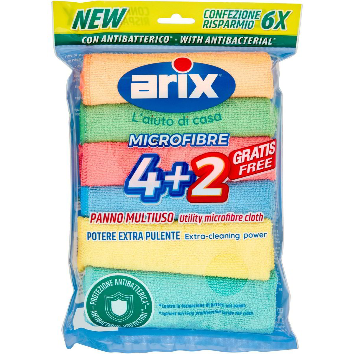 Panni microfibra multiuso x6 ARIX 1 PZ - Coop Shop