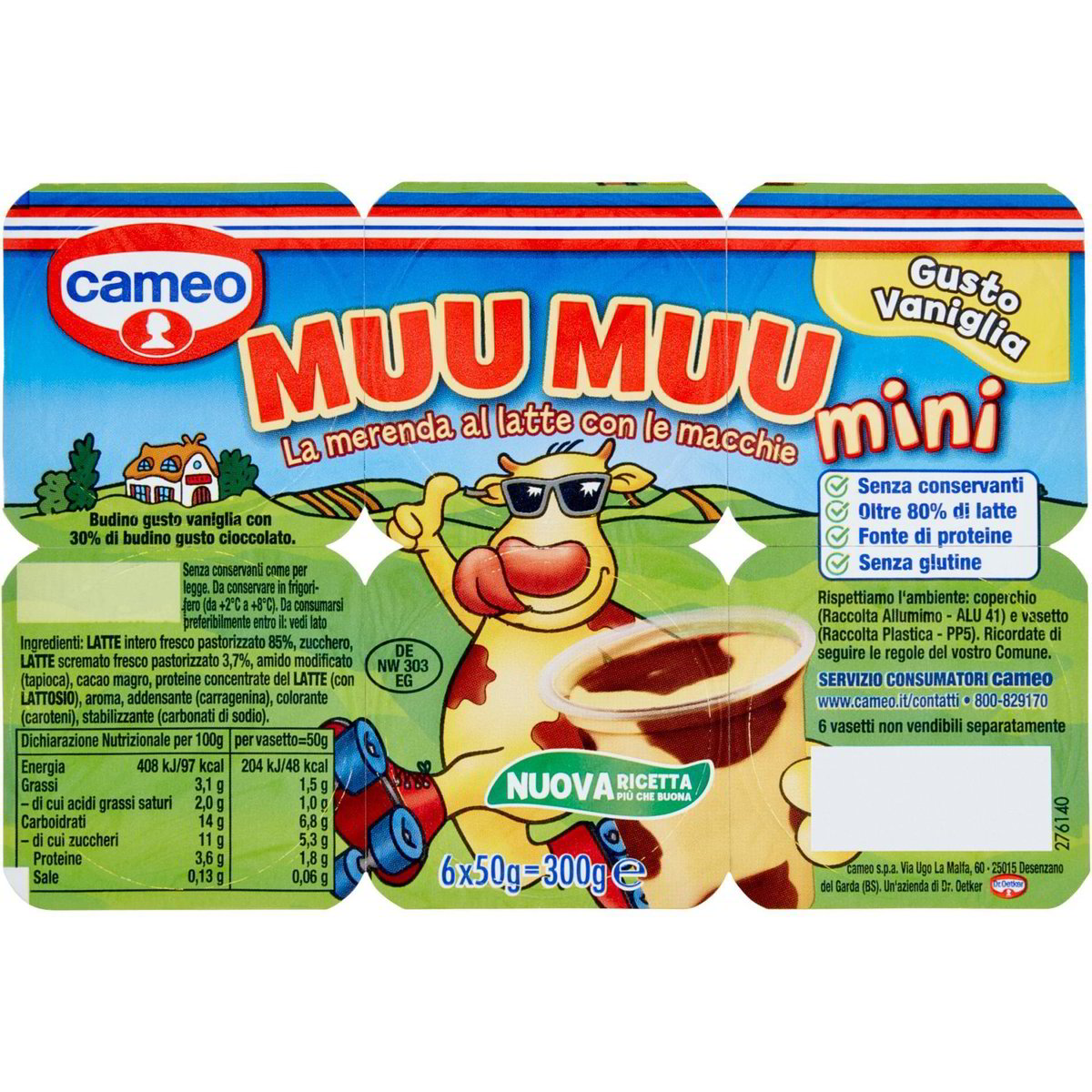 Dessert muu muu mini alla vaniglia CAMEO 6 X 50 G - Coop Shop