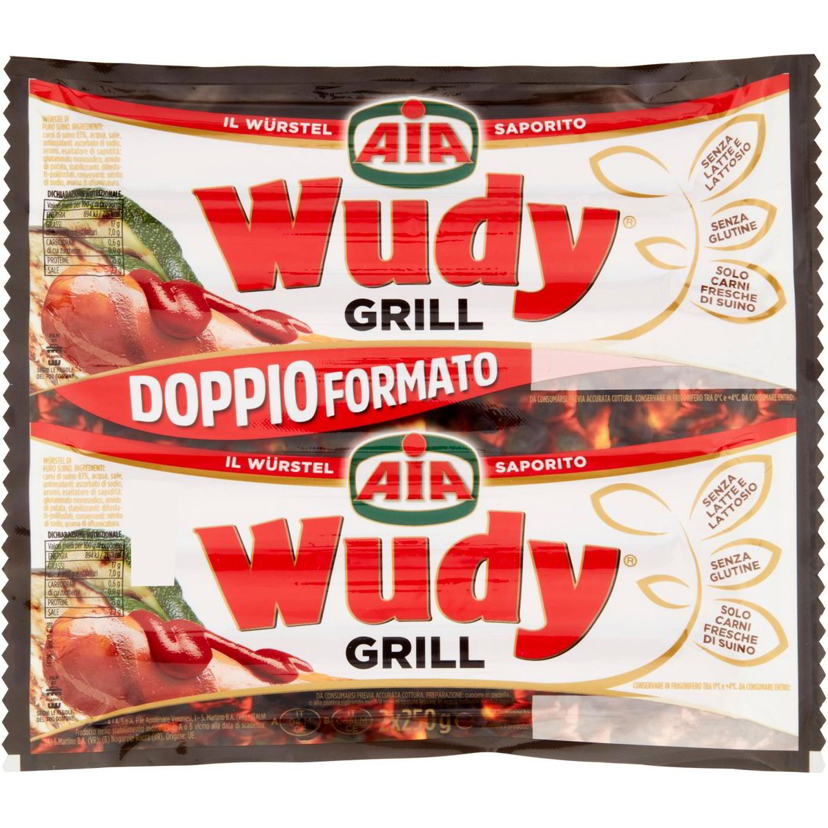 Wurstel di suino grill AIA 500 G - Coop Shop