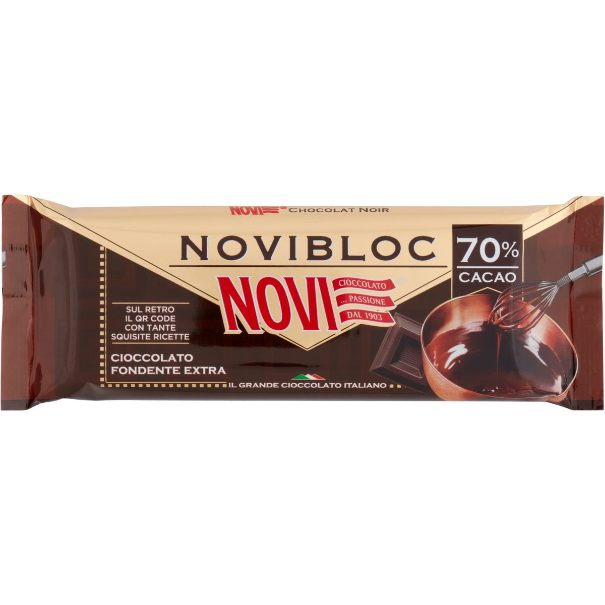 Tavoletta novibloc 70% cioccolato fondente extra NOVI 140 G - Coop Shop