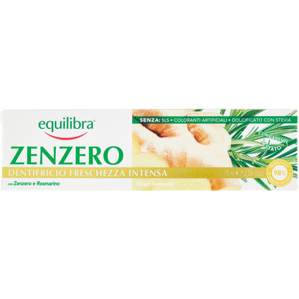 Dentifricio allo zenzero freschezza intensa EQUILIBRA 75 ML - Coop Shop