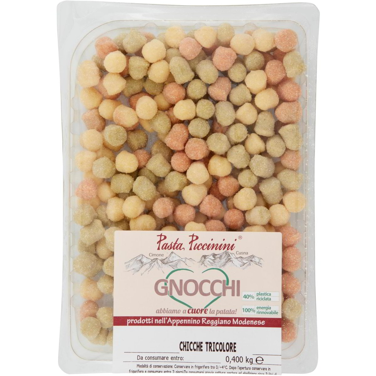 Pasta chicche tricolore GASTRONOMIA PICCININI 400 G - Coop Shop