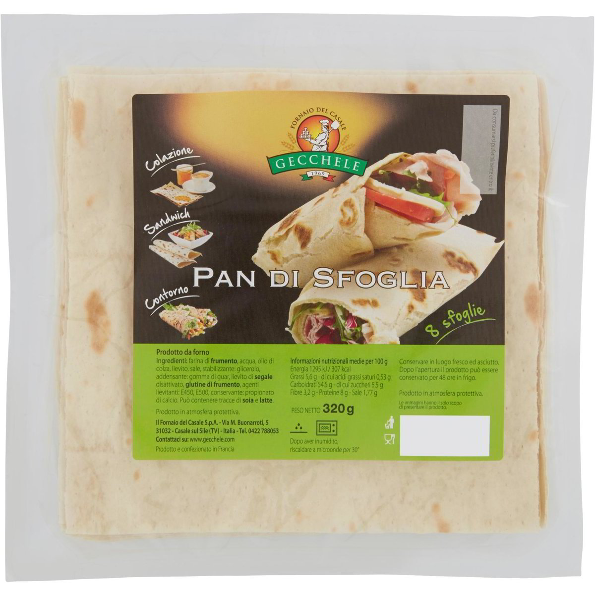Piadina pan di sfoglia x8 GECCHELE 320 G - Coop Shop