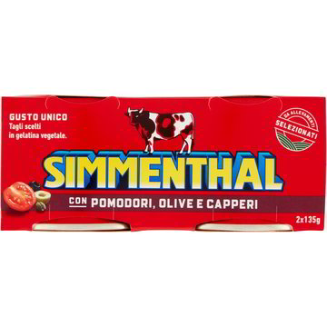 Carne di manzo con pomodori/olive/capperi SIMMENTHAL 2 X 135 G - Coop Shop