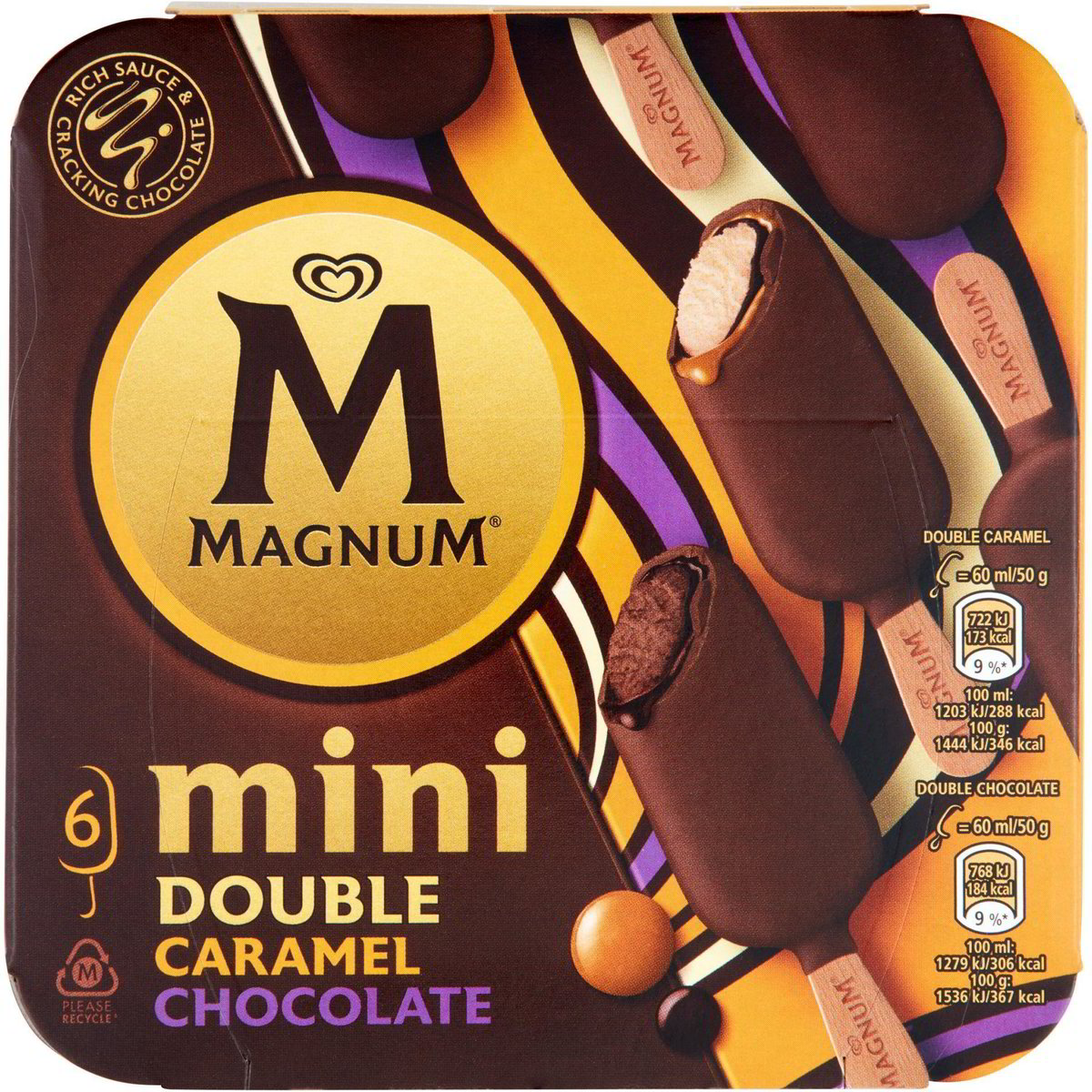 Magnum mini double caramel ALGIDA 6 X 50 G - Coop Shop