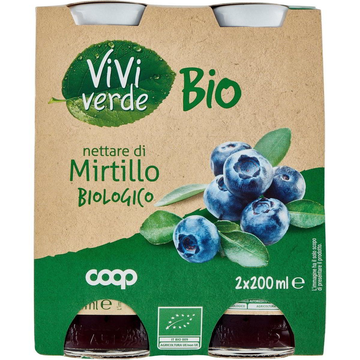 Succo nettare di mirtillo COOP - VIVI VERDE 2 X 200 ML - Coop Shop