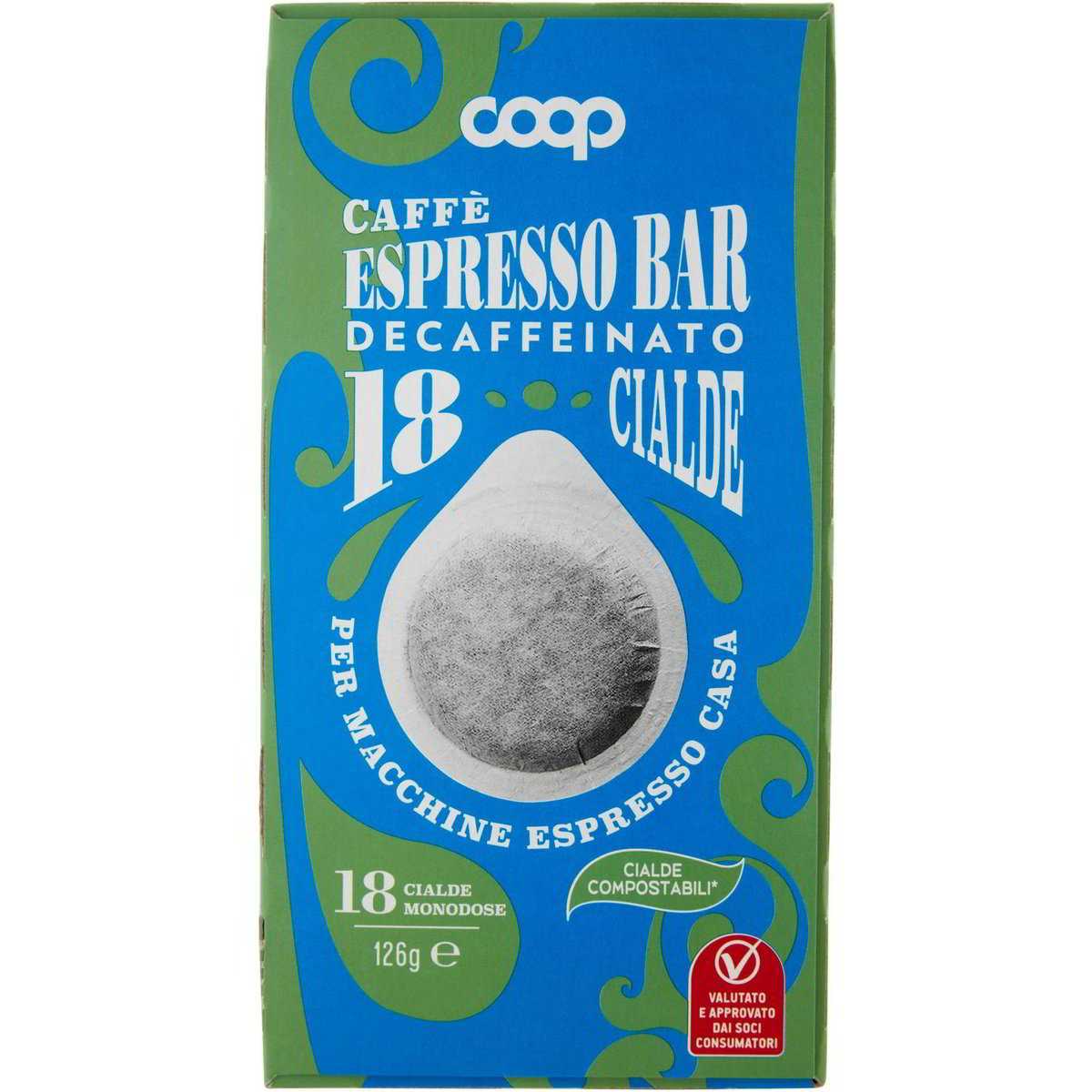Cialde caffè espresso bar decaffeinato COOP 126 G - Coop Shop
