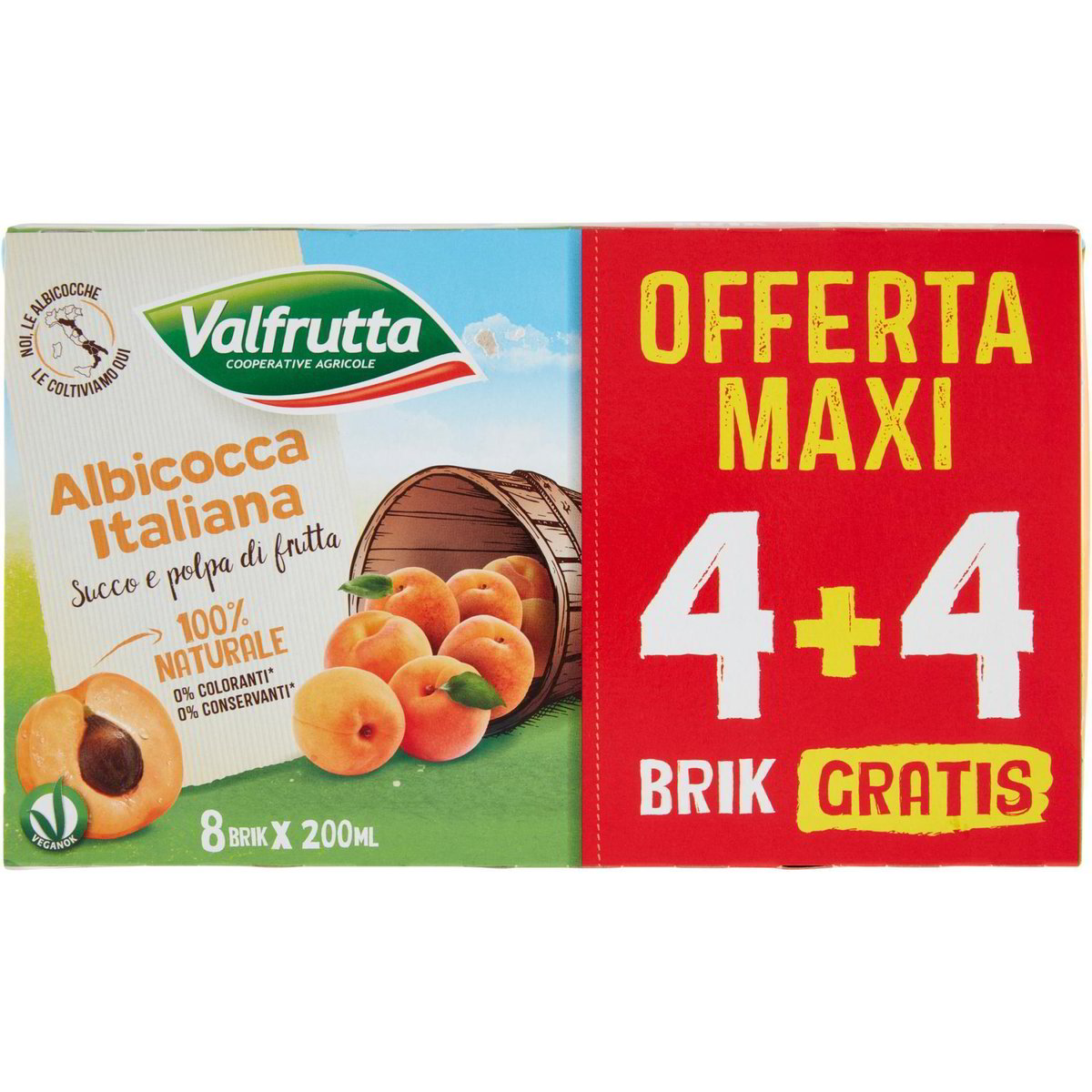 Succo albicocca VALFRUTTA 8 X 200 ML - Coop Shop