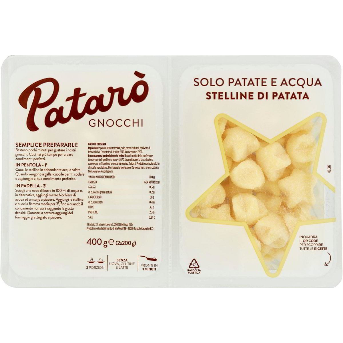 Giocchi di patate stelline PATARO' 2 X 200 G - Coop Shop