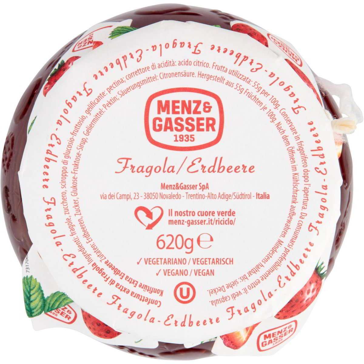Confettura di fragola MENZ & GASSER 620 G - Coop Shop