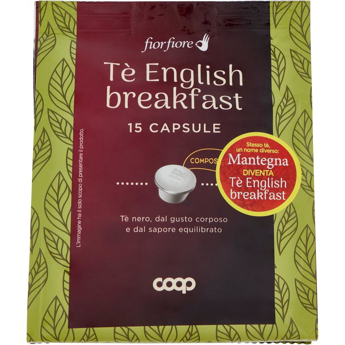 Capsule tè nero mantegna x15 COOP - FIOR FIORE 30 G - Coop Shop
