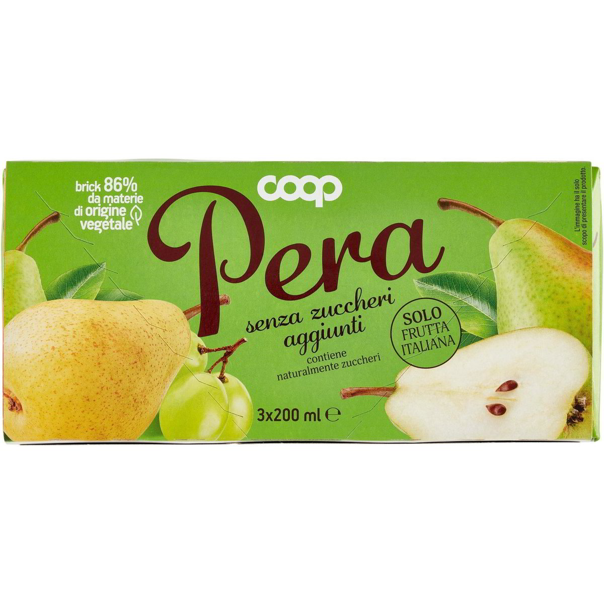Succo pera senza zuccheri aggiunti COOP 3 X 200 ML - Coop Shop