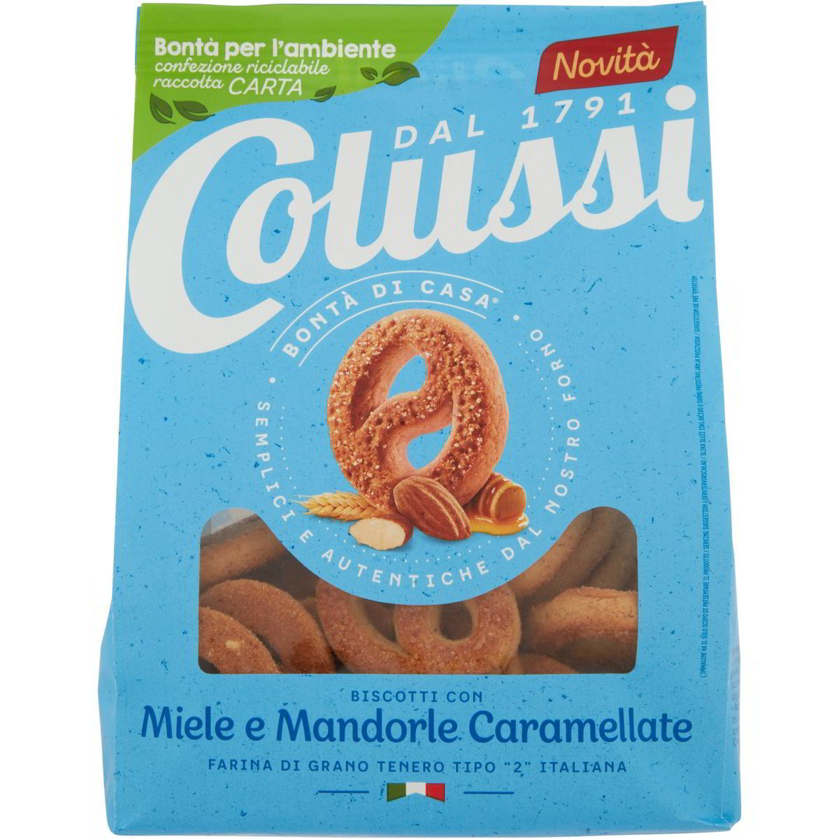 Biscotti con miele e mandorle caramellate COLUSSI 500 G - Coop Shop