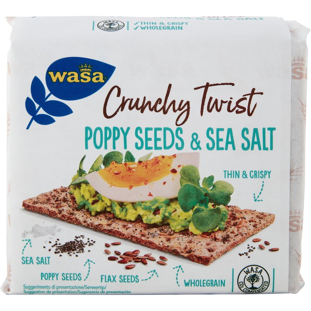 Crackers integrali semi di papavero wasa WASA 245 G - Coop Shop