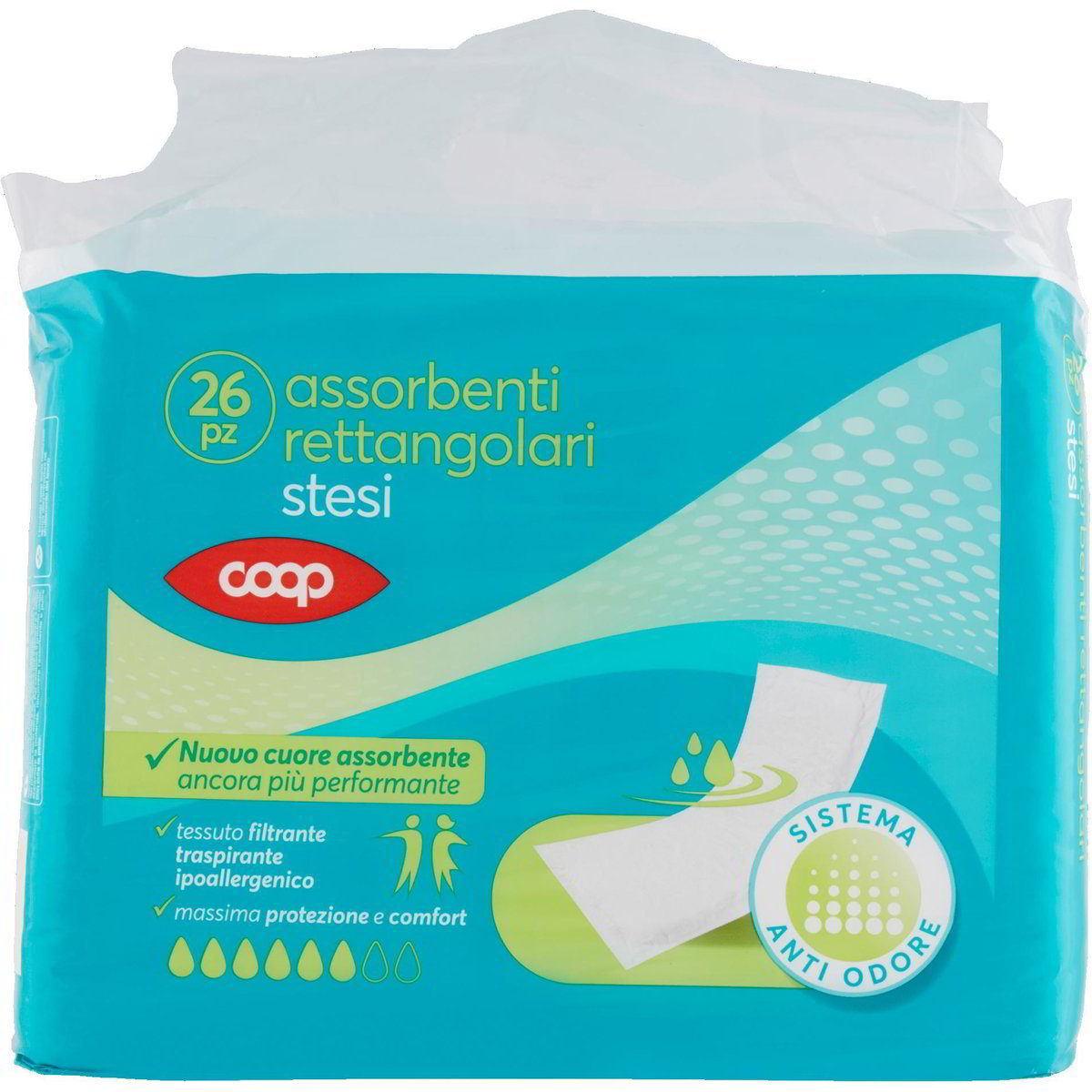 Assorbenti rettangolari stesi x26 COOP 1 PZ - Coop Shop