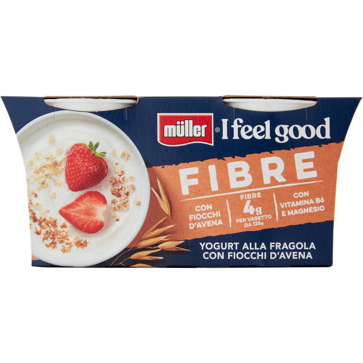 Yogurt intero fragola e cereali fonte di fibre MULLER 2 X 125 G - Coop Shop