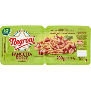 Pancetta dolce amatriciana a cubetti NEGRONI 2 X 100 G - Coop Shop