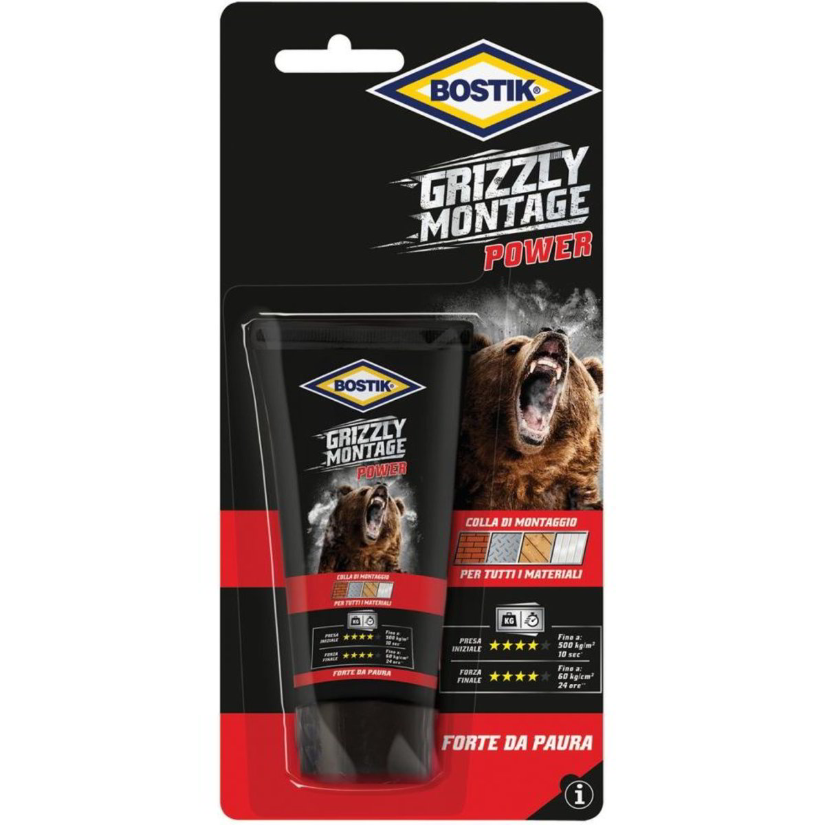 Colla di montaggio grizzly montage power BOSTIK 100 G - Coop Shop