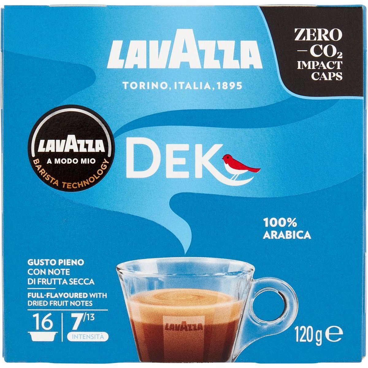 Capsule caffè espresso decaffeinato cremoso x16 LAVAZZA - A MODO MIO ...