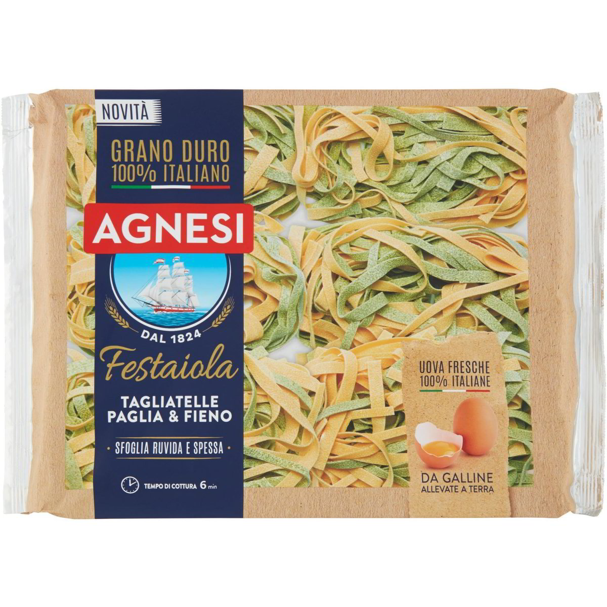Tagliatelle all'uovo paglia e fieno festaiola AGNESI 250 G - Coop Shop