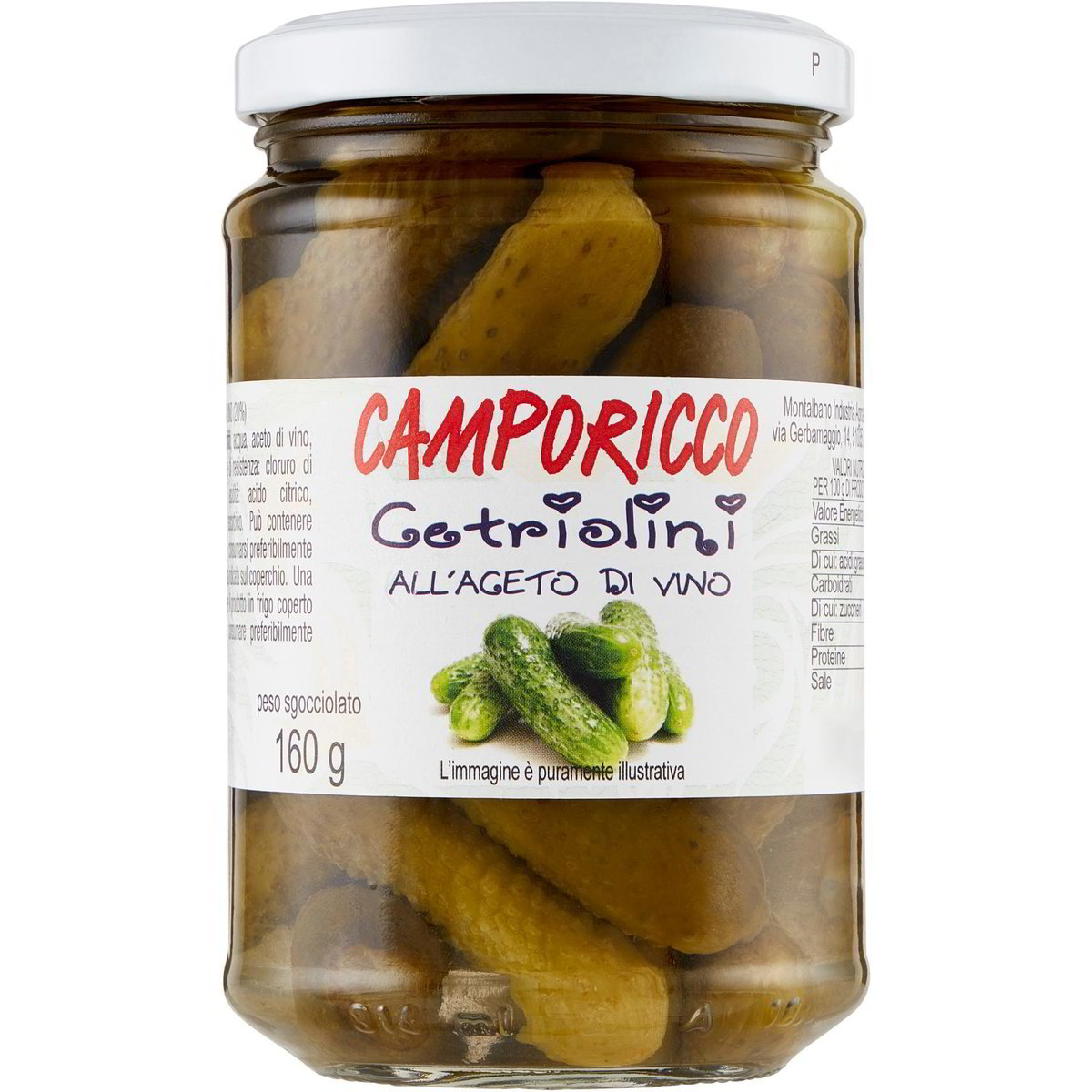 Cetriolini all'aceto di vino CAMPORICCO 160 G - Coop Shop