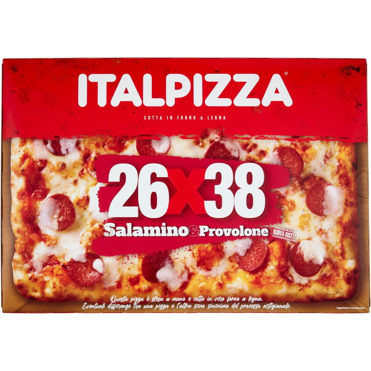 Pizza salamino e provolone 26x38 ITALPIZZA 535 G - Coop Shop