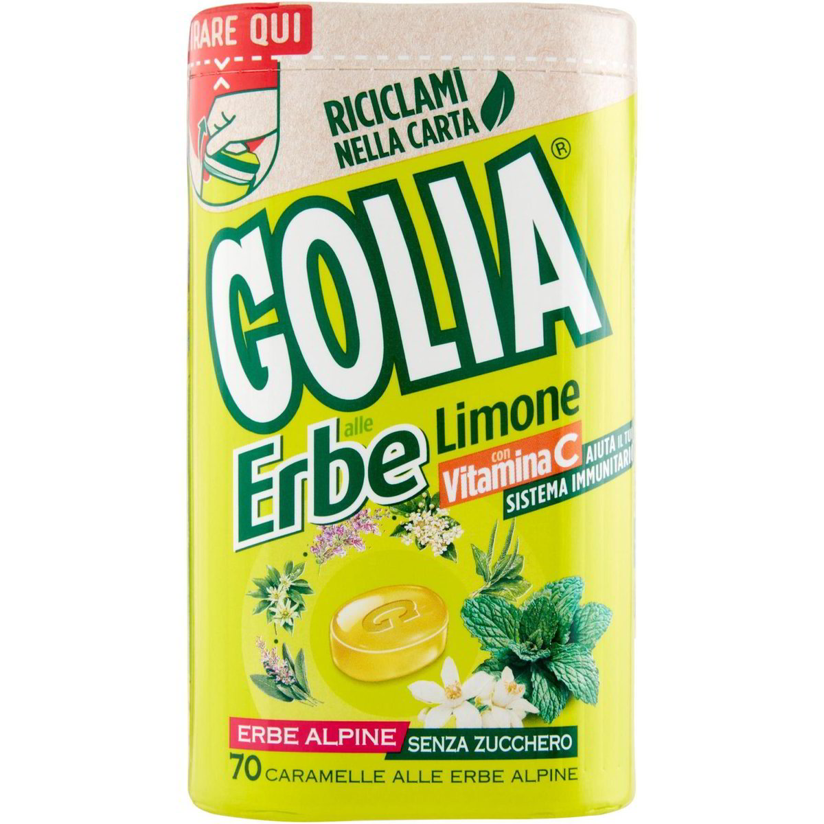 Caramelle alle erbe alpine e limone GOLIA 130 G - Coop Shop