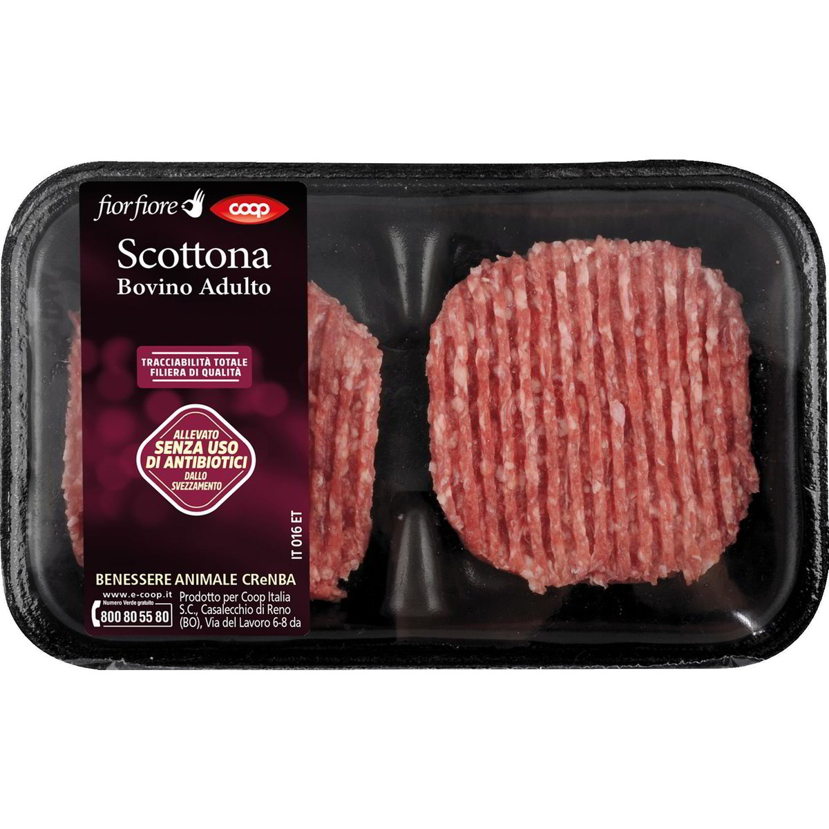 Scottona hamburger di polpa COOP - FIOR FIORE 160 G - Coop Shop