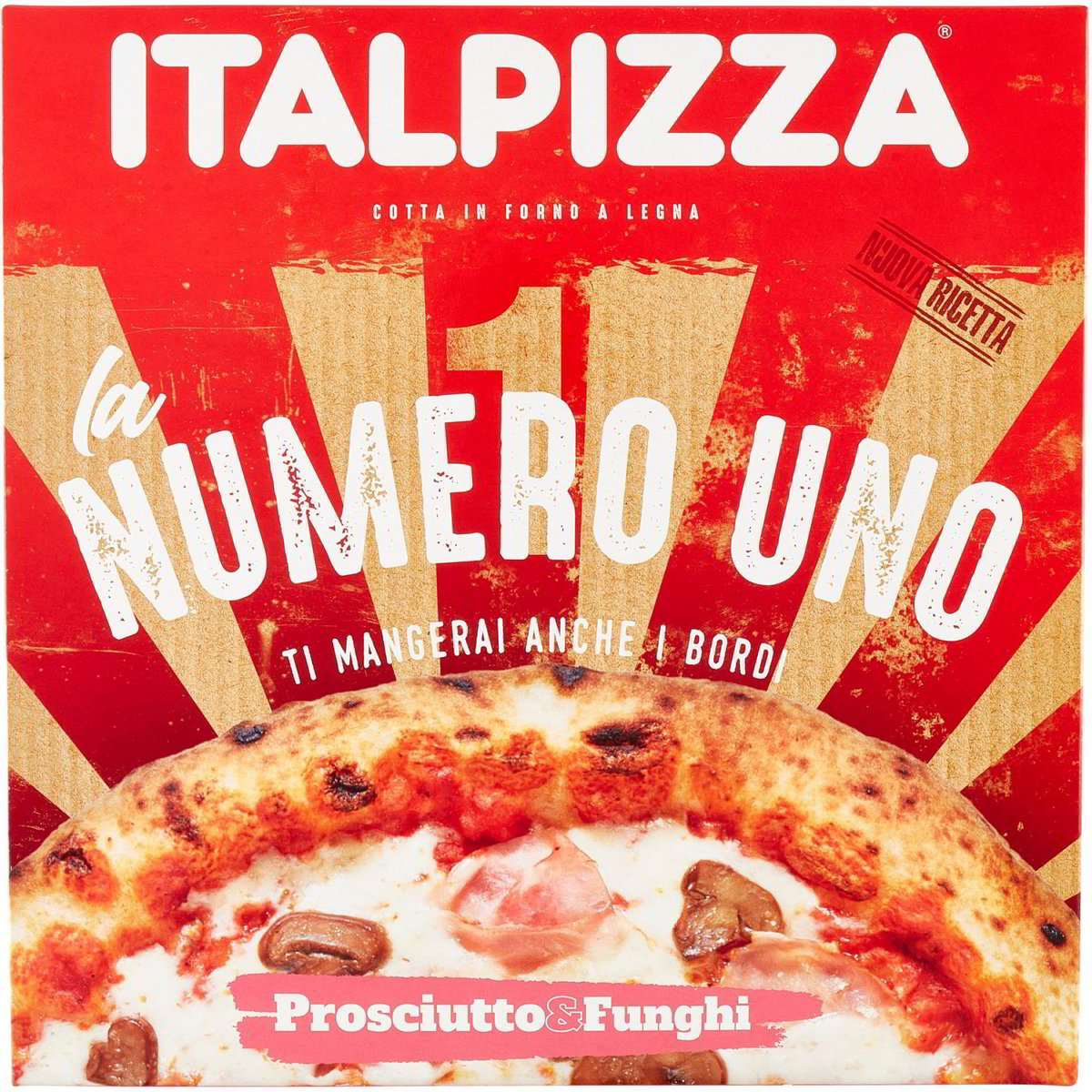 Pizza surgelata prosciutto e funghi ITALPIZZA 440 G - Coop Shop