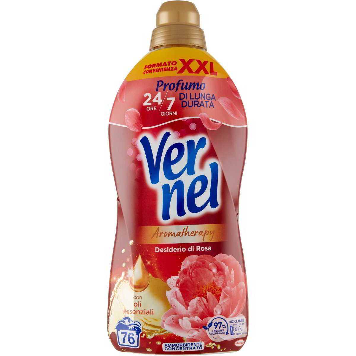 Ammorbidente concentrato desiderio di rosa VERNEL 1900 ML - Coop Shop