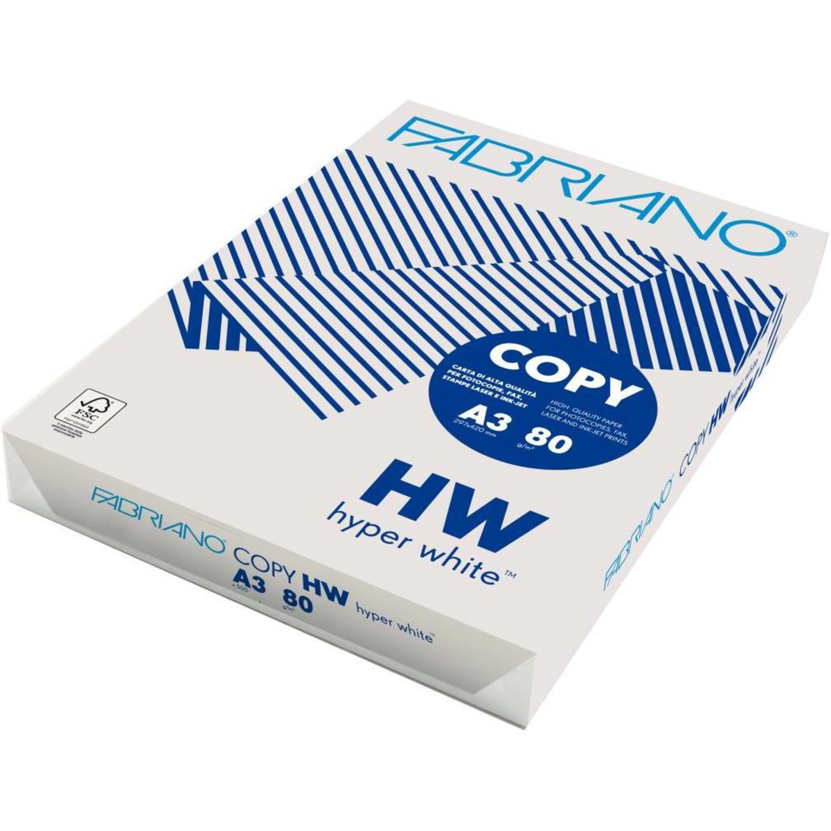 Risma fogli 80g A3 x500 FABRIANO 1 PZ - Coop Shop