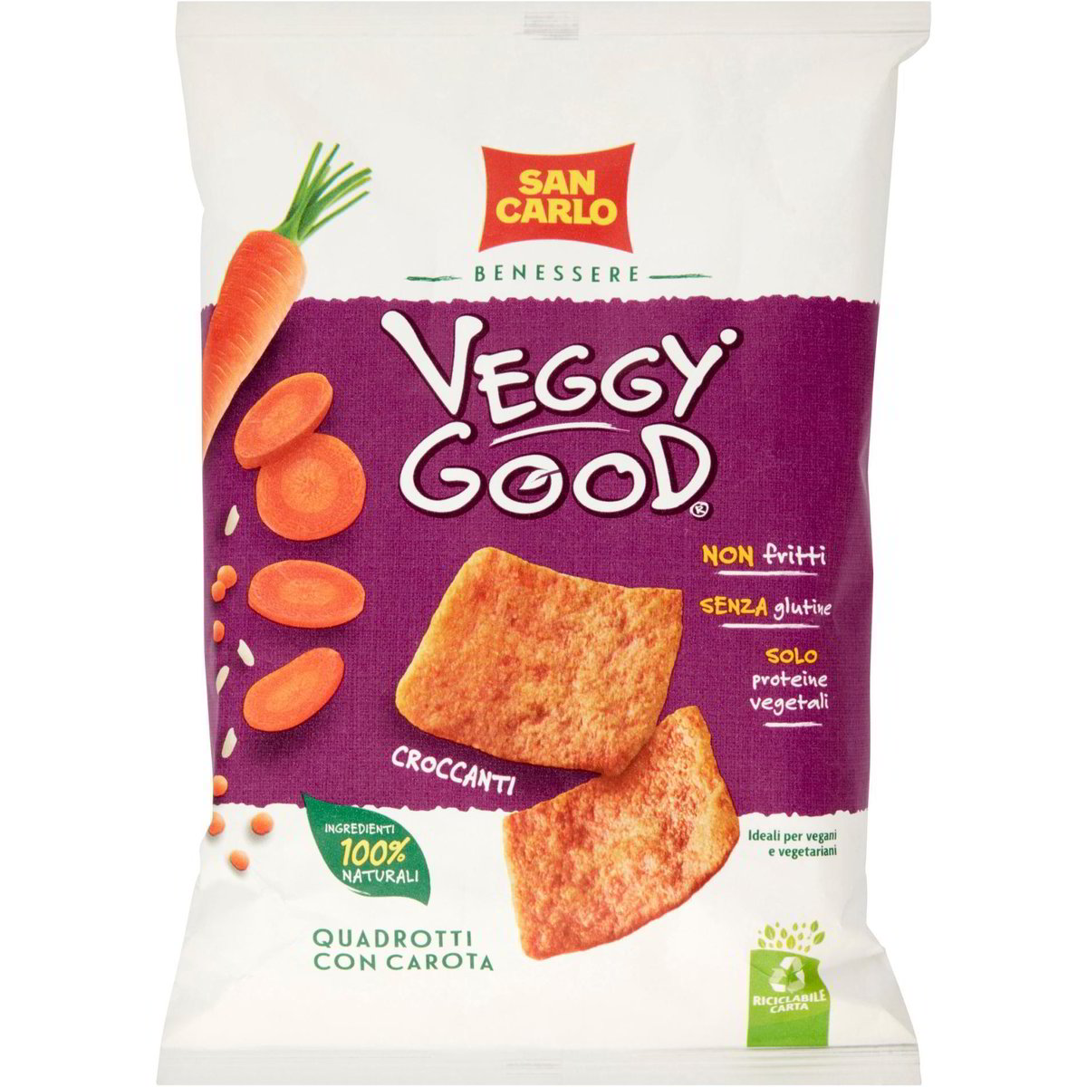 Patatine veggie good alla carota SAN CARLO 70 G - Coop Shop