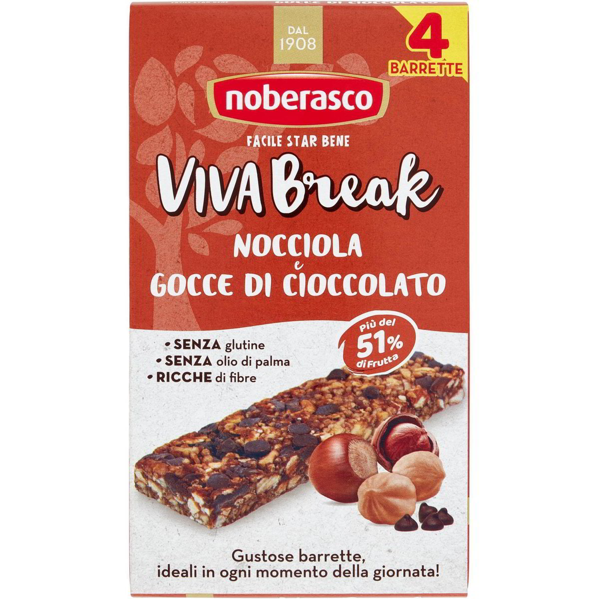 Barrette con nocciole tostate/cioccolato/cereali NOBERASCO 4 X 30 G ...