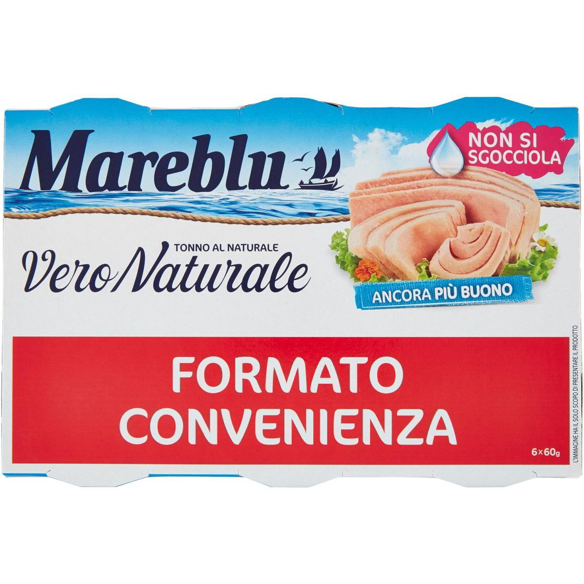 Tonno al naturale vero naturale MAREBLU 6 X 60 G - Coop Shop