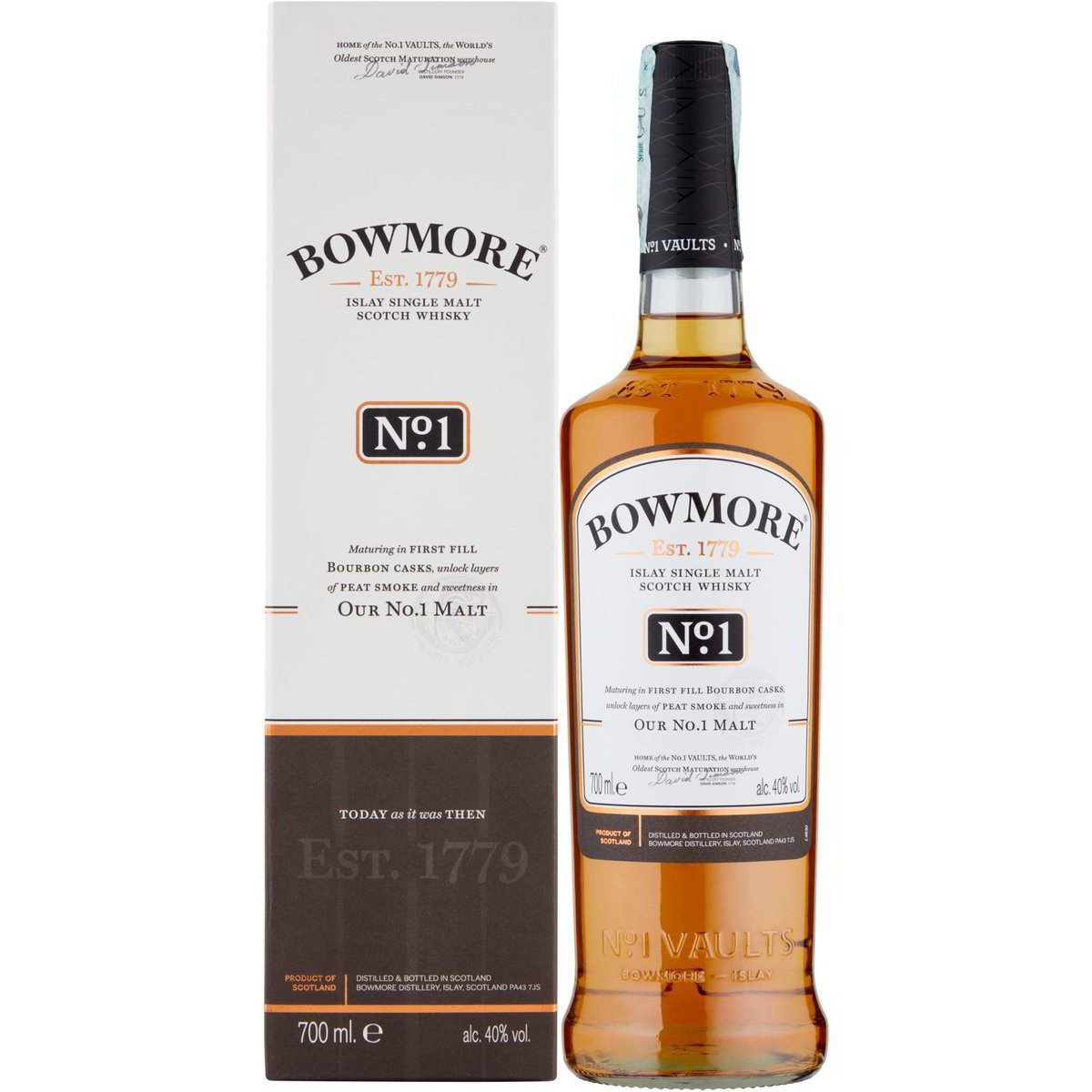 Whisky islay single malt scotch BOWMORE 700 ML - Coop Shop
