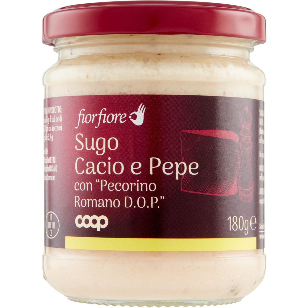 Sugo cacio e pepe COOP - FIOR FIORE 180 G - Coop Shop