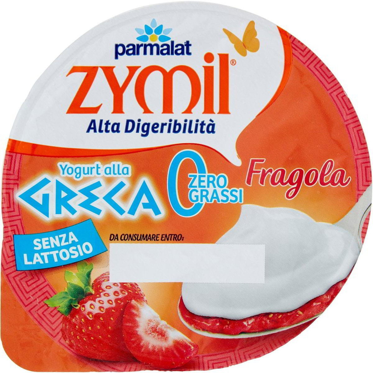 Yogurt greco 0% di grassi alla fragola ZYMIL 150 G - Coop Shop