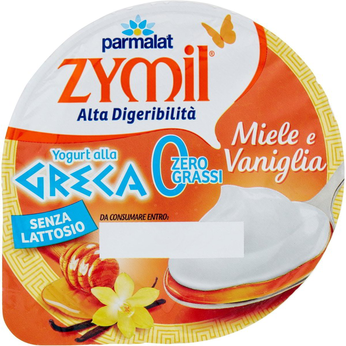 Yogurt greco 0% di grassi al miele e vaniglia ZYMIL 150 G - Coop Shop
