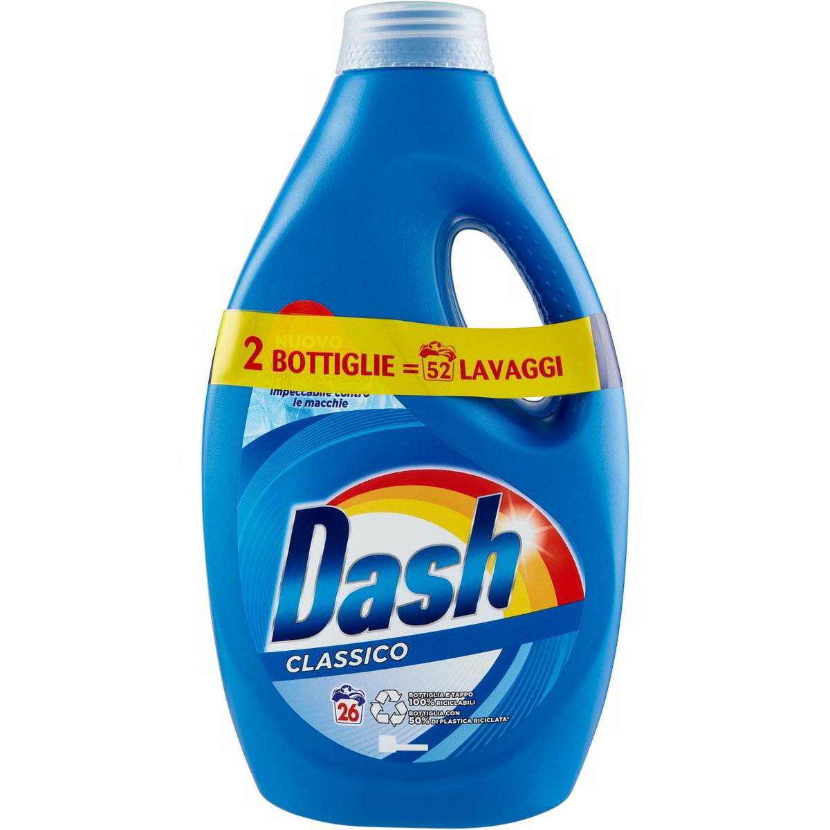 Detersivo lavatrice liquido classico 52 lavaggi DASH 2600 ML - Coop Shop