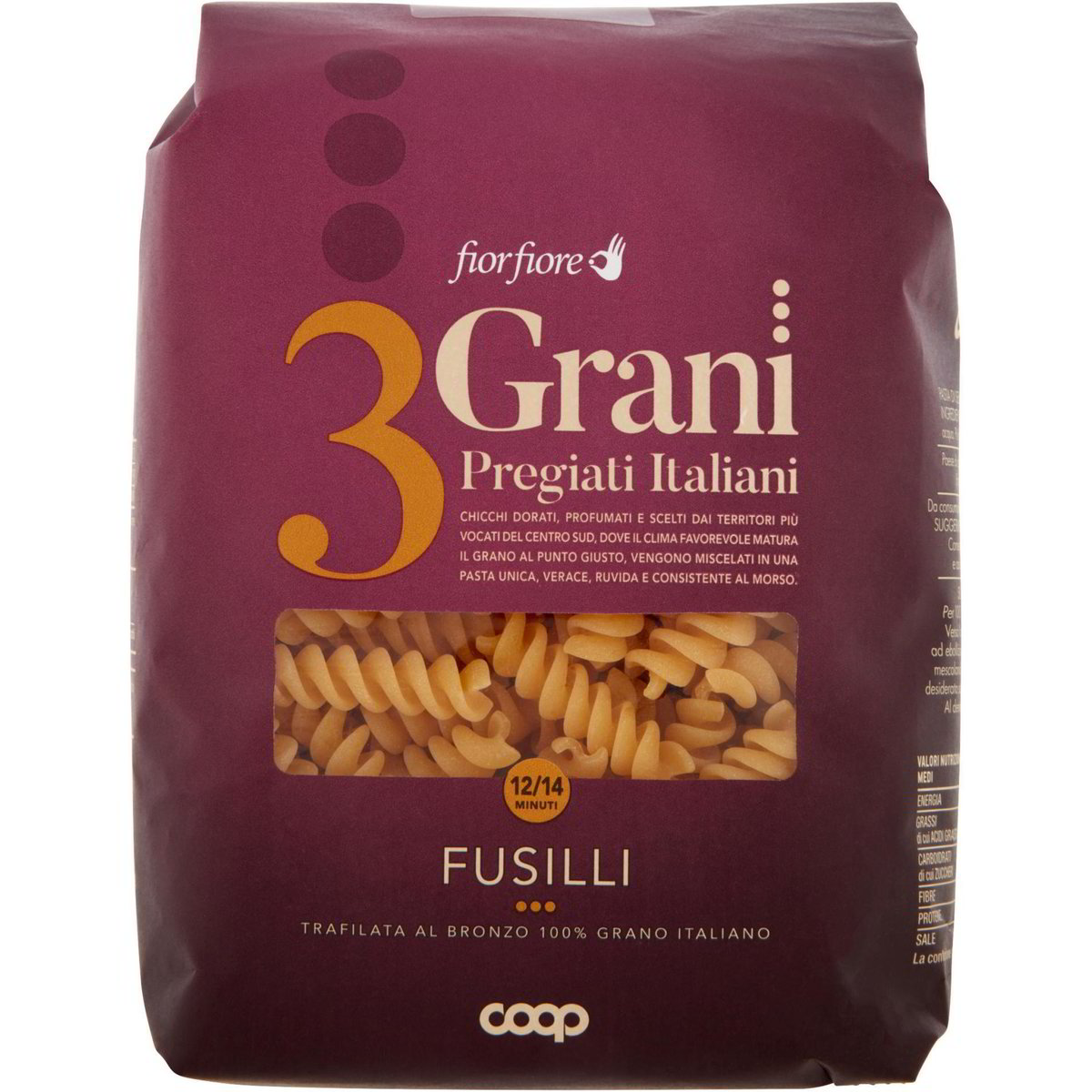 Fusilli 3 grani pregiati italiani COOP - FIOR FIORE 500 G - Coop Shop