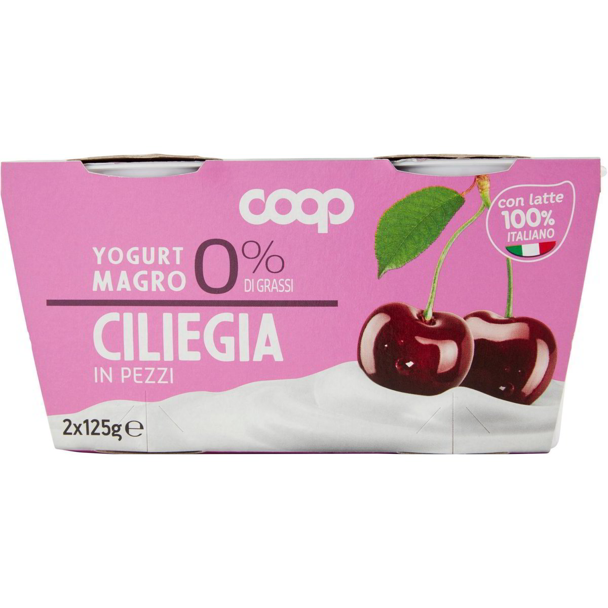 Yogurt magro alla ciliegia COOP 2 X 125 G - Coop Shop