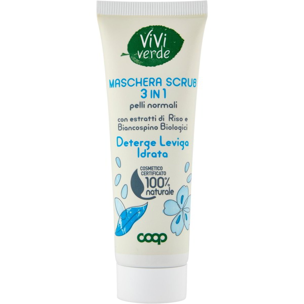 Maschera scrub 3 in 1 per pelli normali COOP - VIVI VERDE 50 ML - Coop Shop