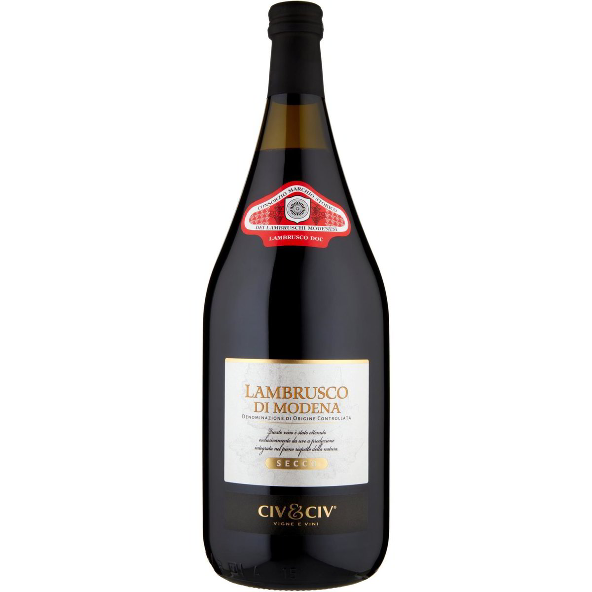 Vino rosso lambrusco di modena DOC secco LE FOGLIE 1500 ML - Coop Shop