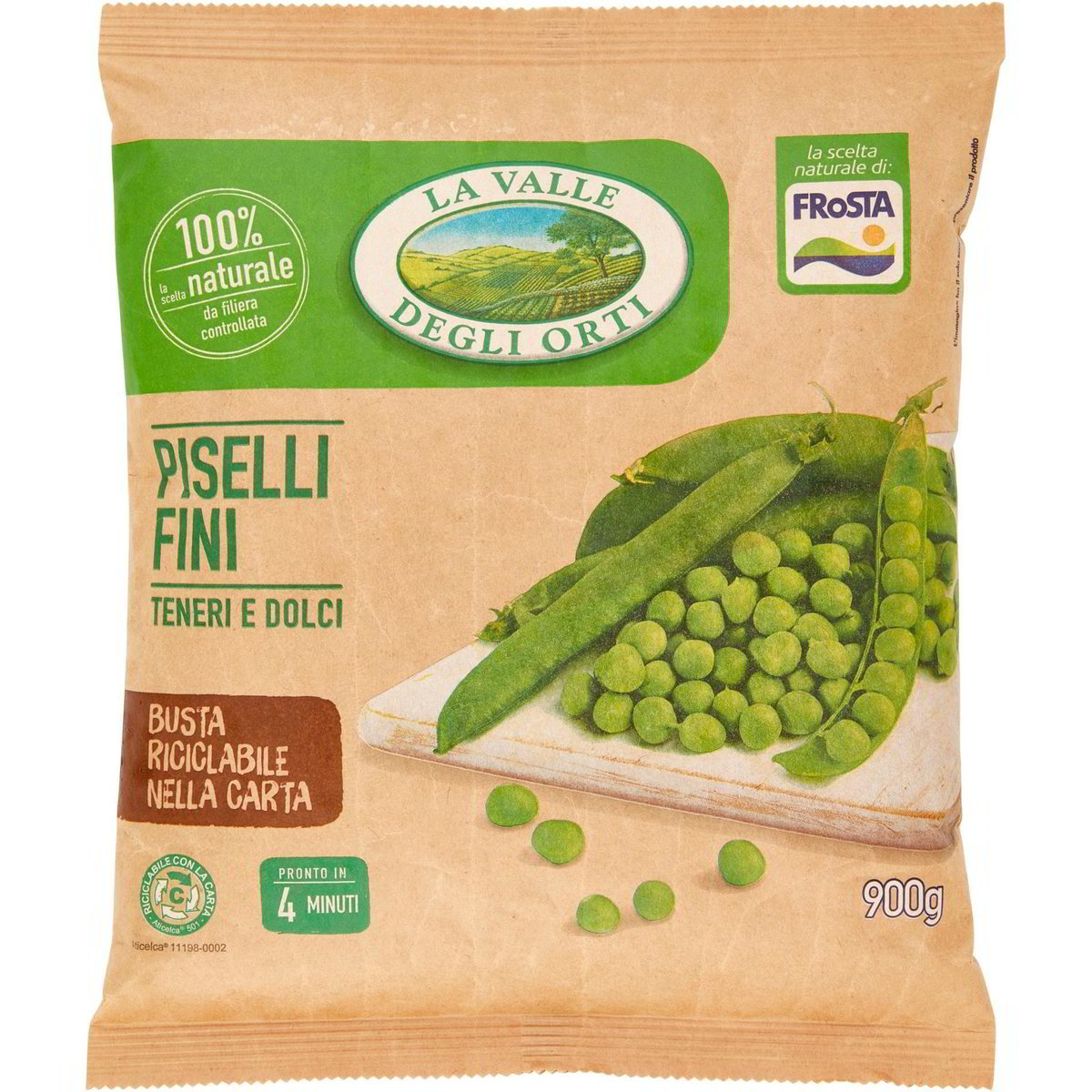 Piselli fini LA VALLE DEGLI ORTI 900 G - Coop Shop