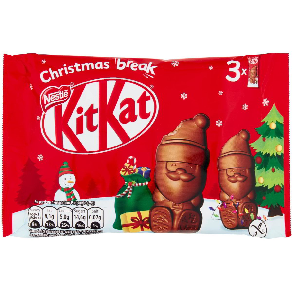 kitkat santa clause NESTLÈ 3 X 29 G - Coop Shop
