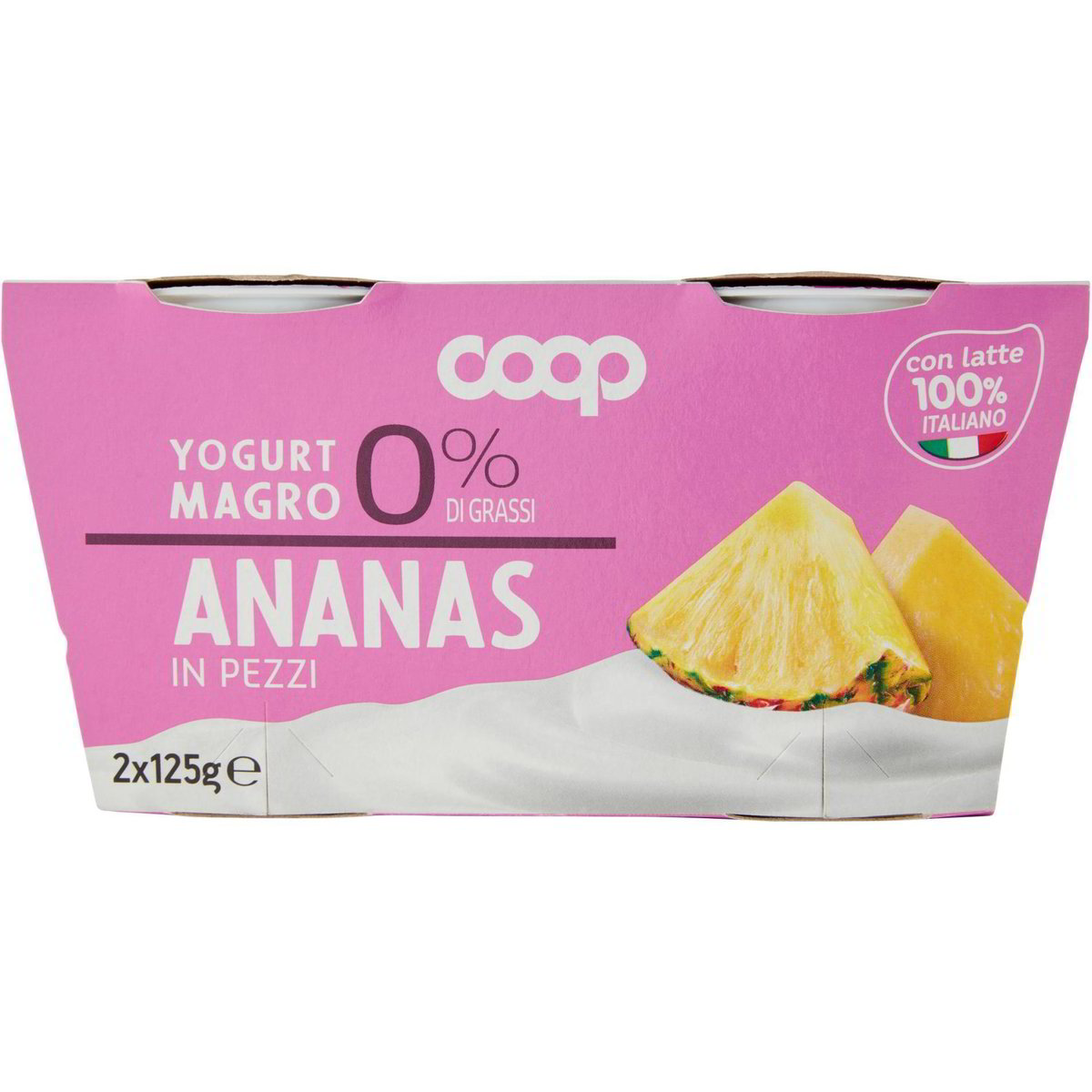 Yogurt magro all'ananas COOP 2 X 125 G - Coop Shop